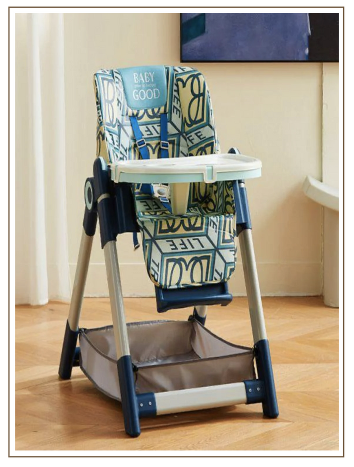 High Chair with Height Adjustment And With Wheels – FirstCrawl
